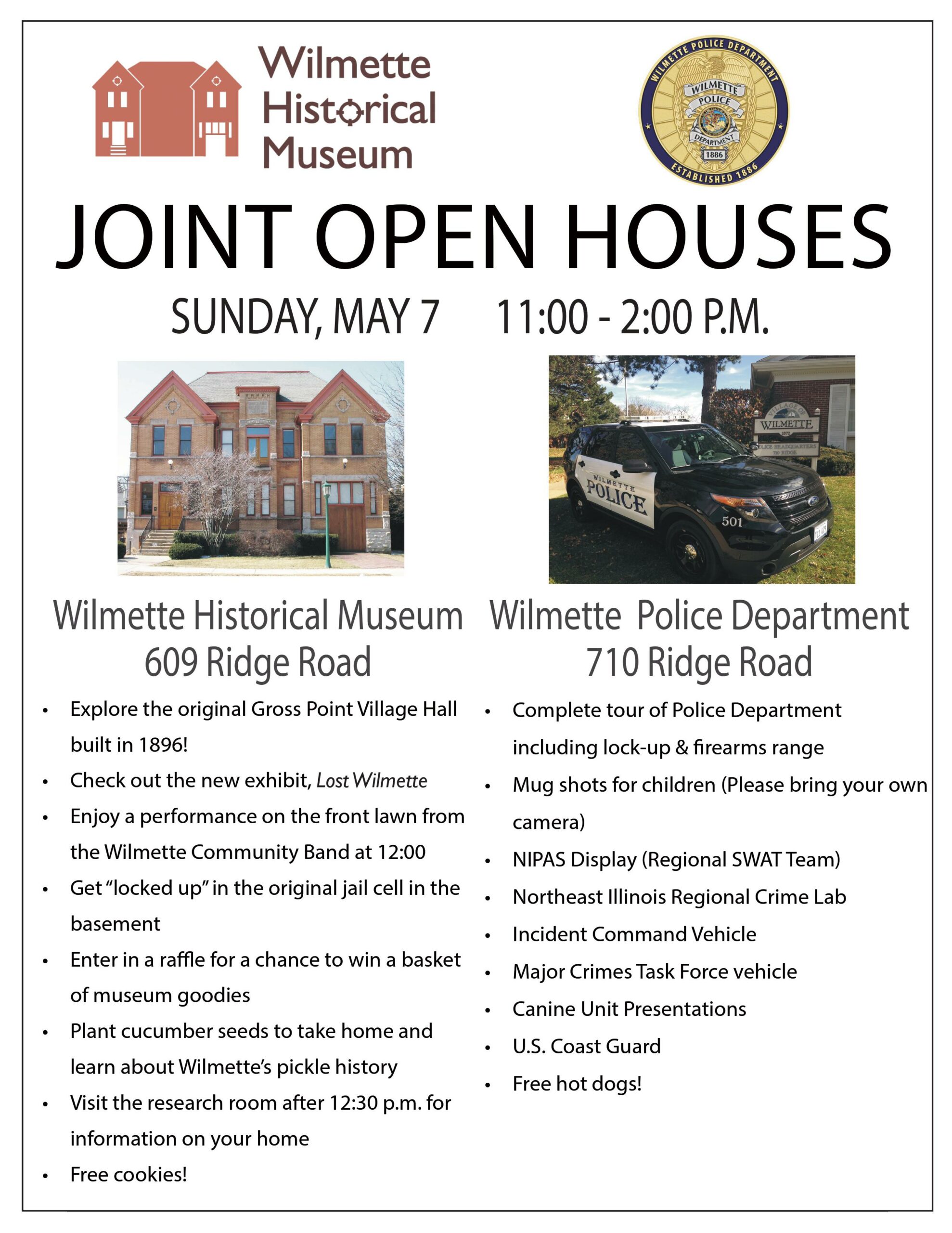 Museum & Police Department Open House at Wilmette Historical Museum and ...