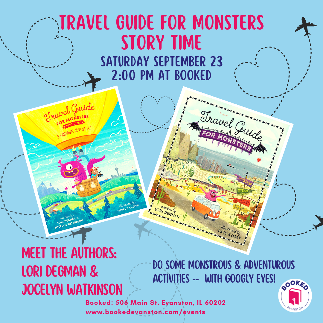 Travel Guide for Monsters Story Time at Booked in Evanston - Chicago Parent
